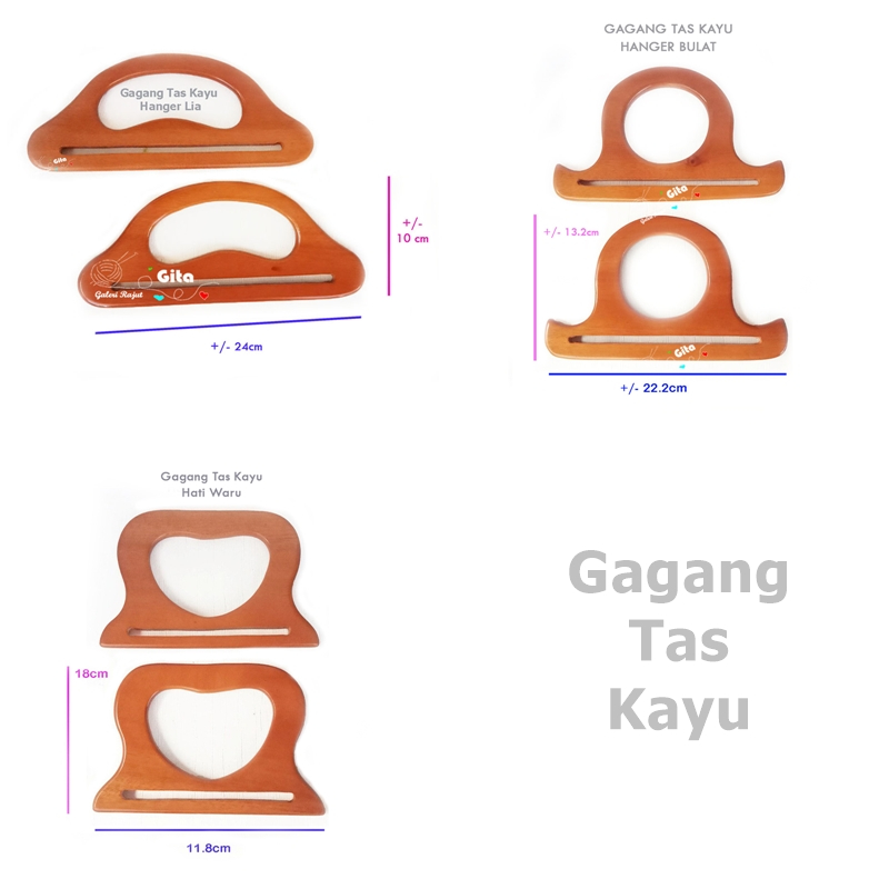 Jual Handle Tas Kayu/Gagang Tas Kayu | Shopee Indonesia