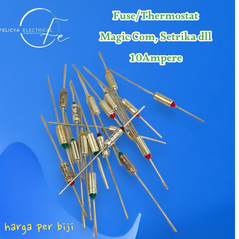 Jual FUSE / THERMOSTAT MAGIC COM, SETRIKA DLL 10 AMPERE SEMUA UKURAN ...