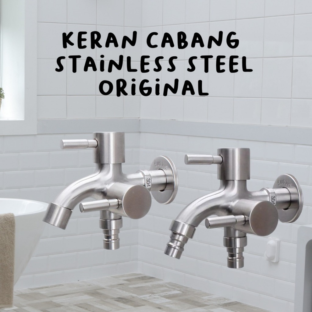 Jual Kran Cabang Sus 304 | Keran Shower Full Stainless Kran Shower ...