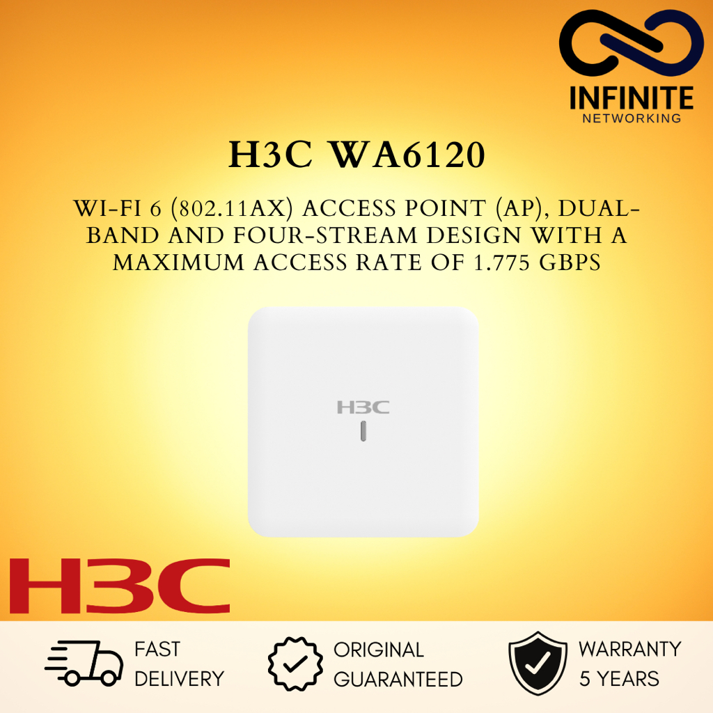 Jual H3C WA6120 WIFI 6 DUAL BAND 1.775 GBPS CLOUD MANAGE CEILING ACCESS POINT | Shopee Indonesia