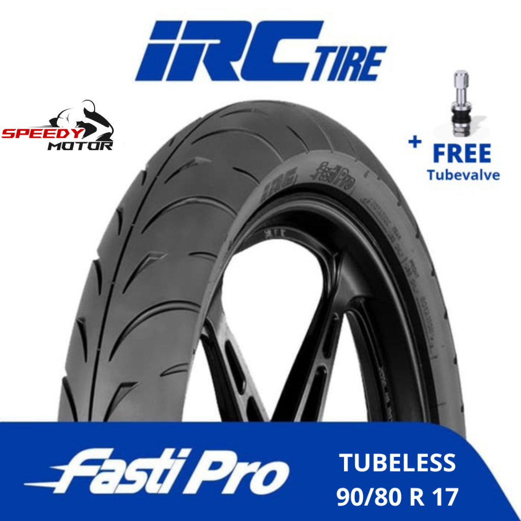 Jual Ban Tubeless Motor IRC 90/80 Ring 17 M/C 46S FASTI PRO Tubeless 90 ...