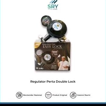 Jual NEW (SEGEL ) REGULATOR PERTA DOUBLE LOCK (Sudah plus selang dan ...