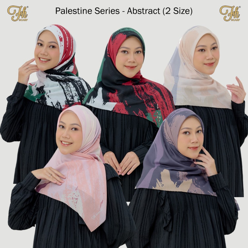 Jual FH Scarf Voal Motif Printing Sublim Palestine Abstract Series ...