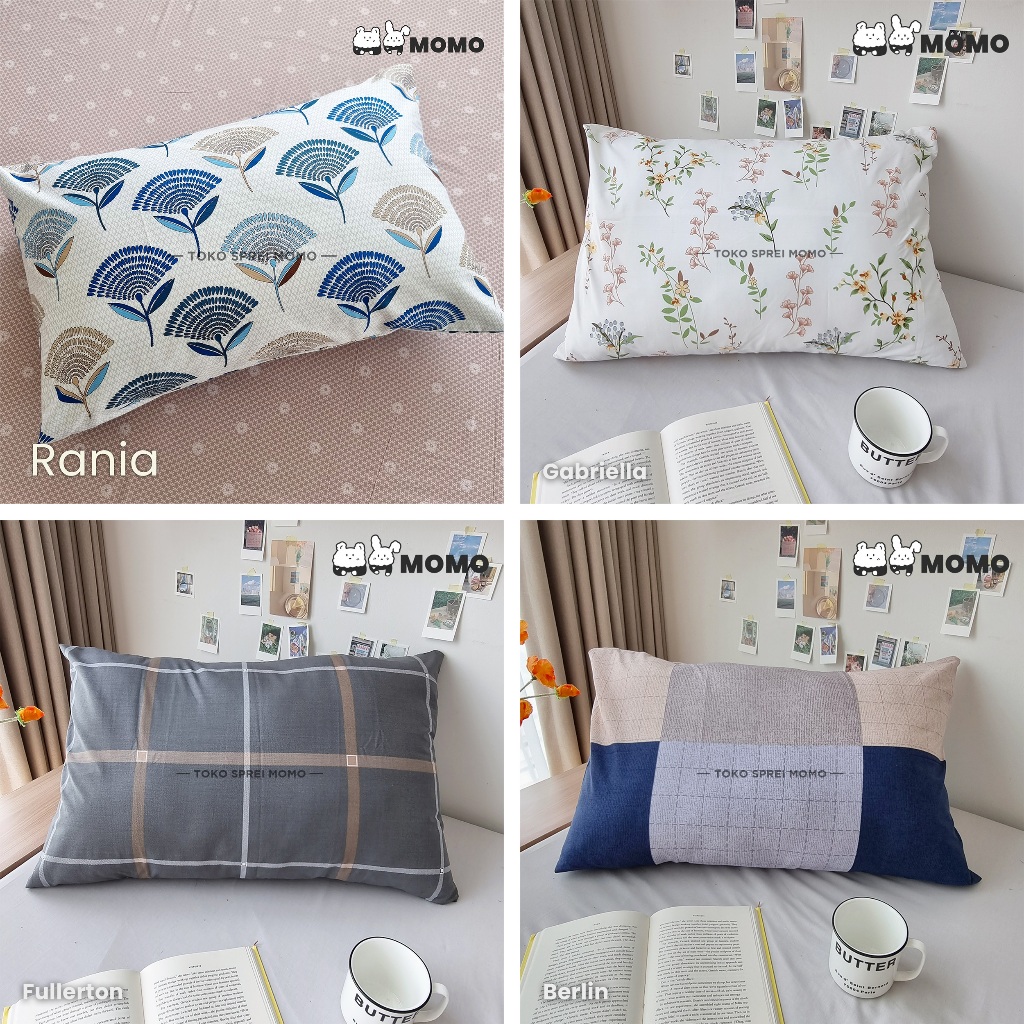 Jual Sarung Bantal / Guling Katun Lokal - SPREI MOMO | Shopee Indonesia