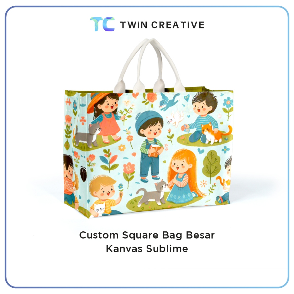 Jual Custom Tote Bag Kanvas / Tas Travel Multifungsi / Totebag Jumbo ...