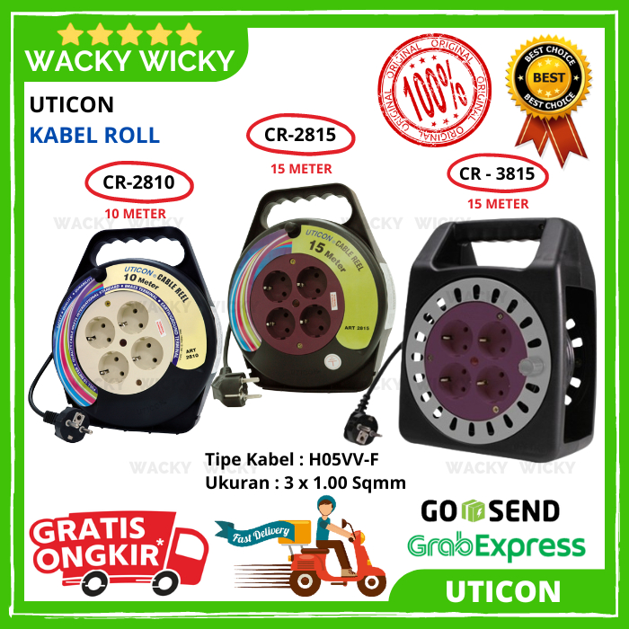 Jual KABEL ROLL UTICON (DENGAN ARDE) CR-2810 (10 Meter) & CR-2815 (15 ...