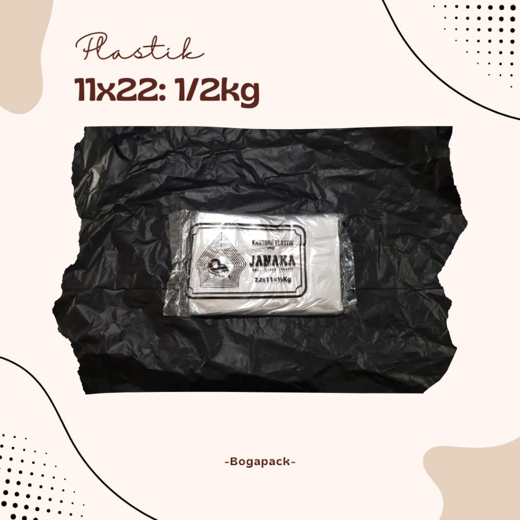 Jual Plastik Bening Janaka 11x22 / Plastik 1/2kg / Plastik Janaka ...
