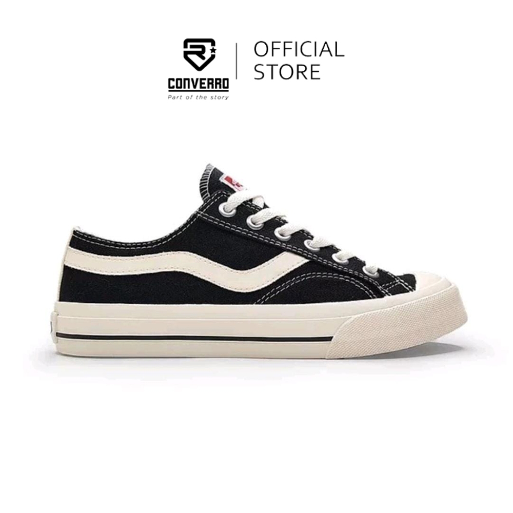 Jual [ FREE BOX + KAOS KAKI ] Converro Public Low Black white Natural ...
