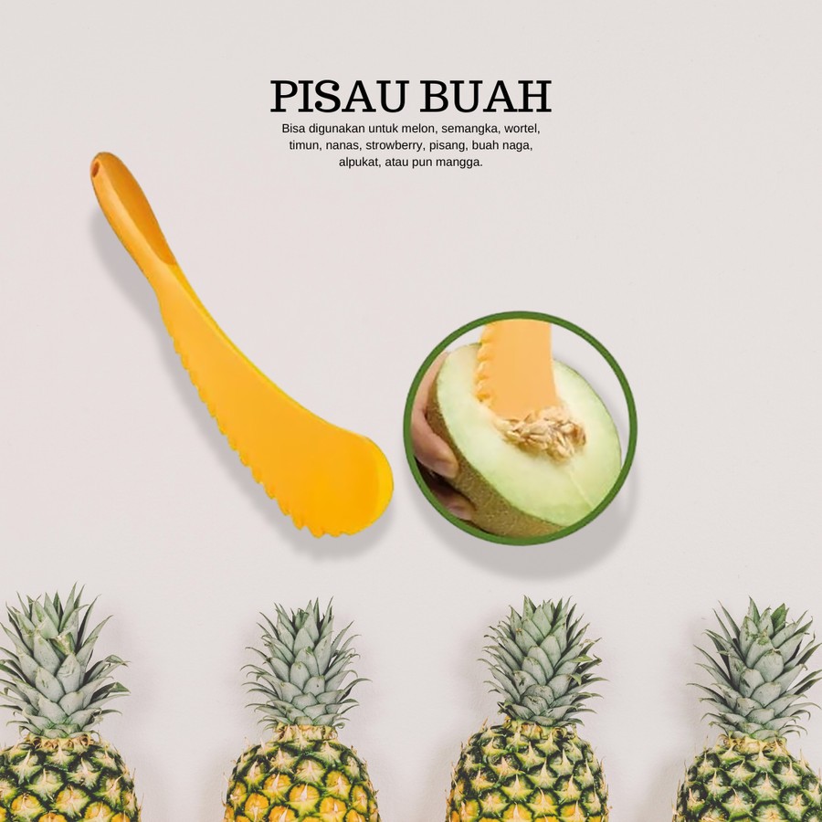 Jual Melon slicer pisau pemotong buah Blewah & Melon bergeriji untuk ...