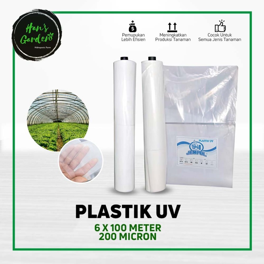 Jual Plastik UV Greenhouse 200 Micron Merk Jempol 6m x 100 m | Shopee Indonesia