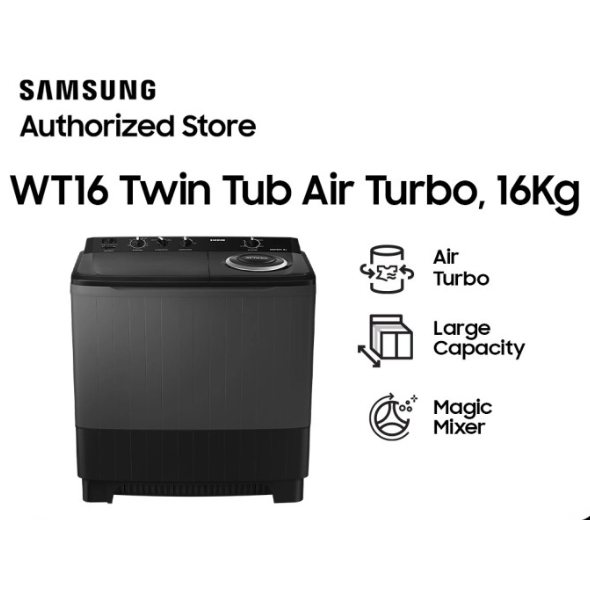 Jual Samsung Mesin Cuci 2 Tabung 16Kg WT16B5240BA Anti Karat WT16B5240 WT16B WT16 | Shopee Indonesia