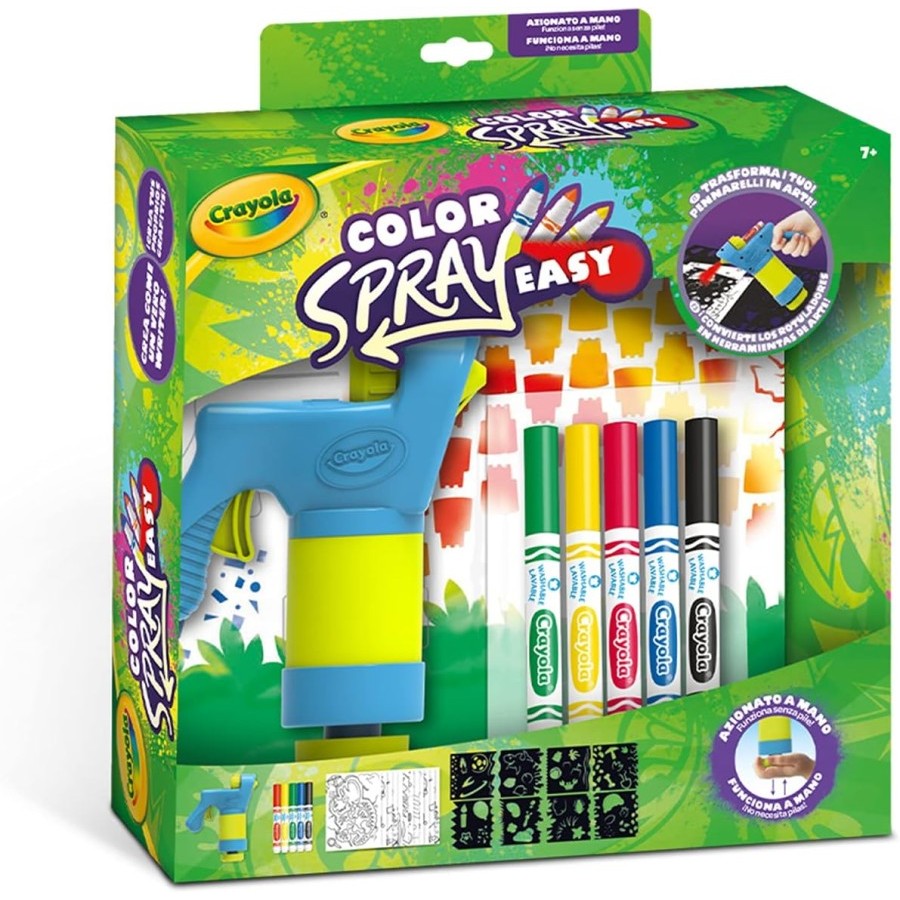 Jual CRAYOLA Mini Marker Sprayer Marker Air Blaster Airbrush Kit ...
