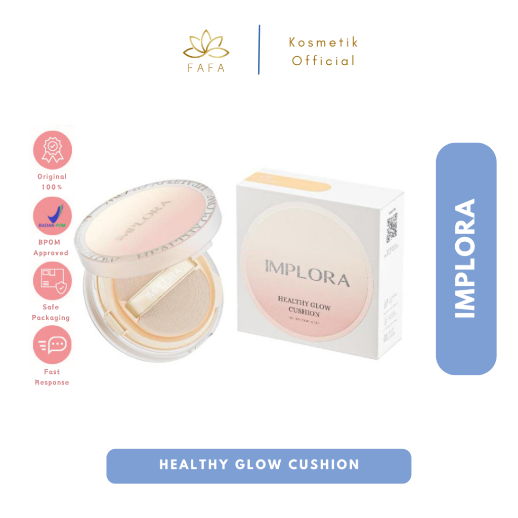 Jual IMPLORA Healthy Glow Cushion - Regular Pack & Refill Lightweight ...