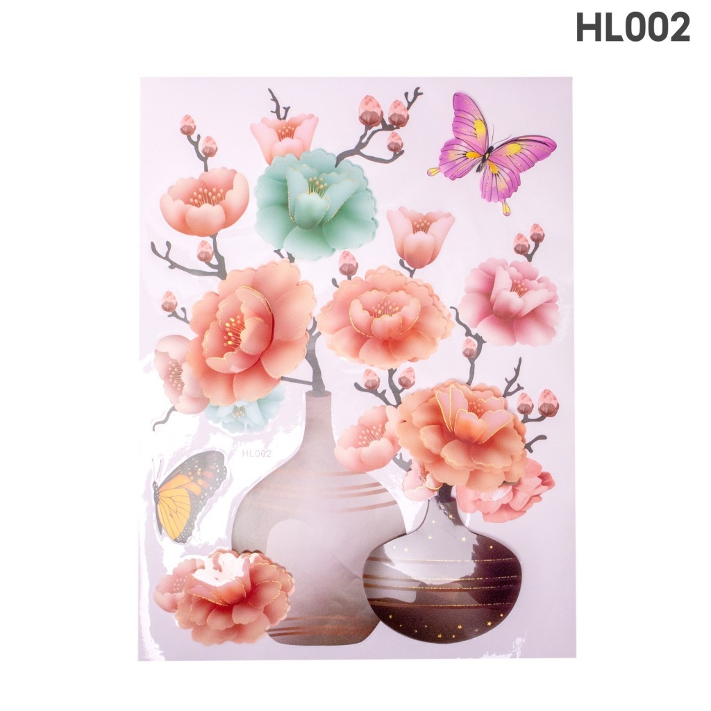 Jual Sticker Dinding 3D Simulasi Bunga / Tempelan Dinding Bunga 3D ...
