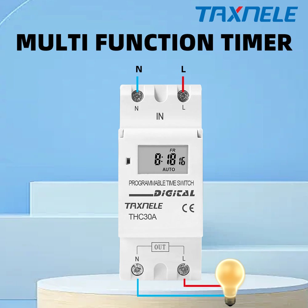 Jual THC30A Din Rail 2 wire Weekly 7 Days Programmable Digital TIME ...