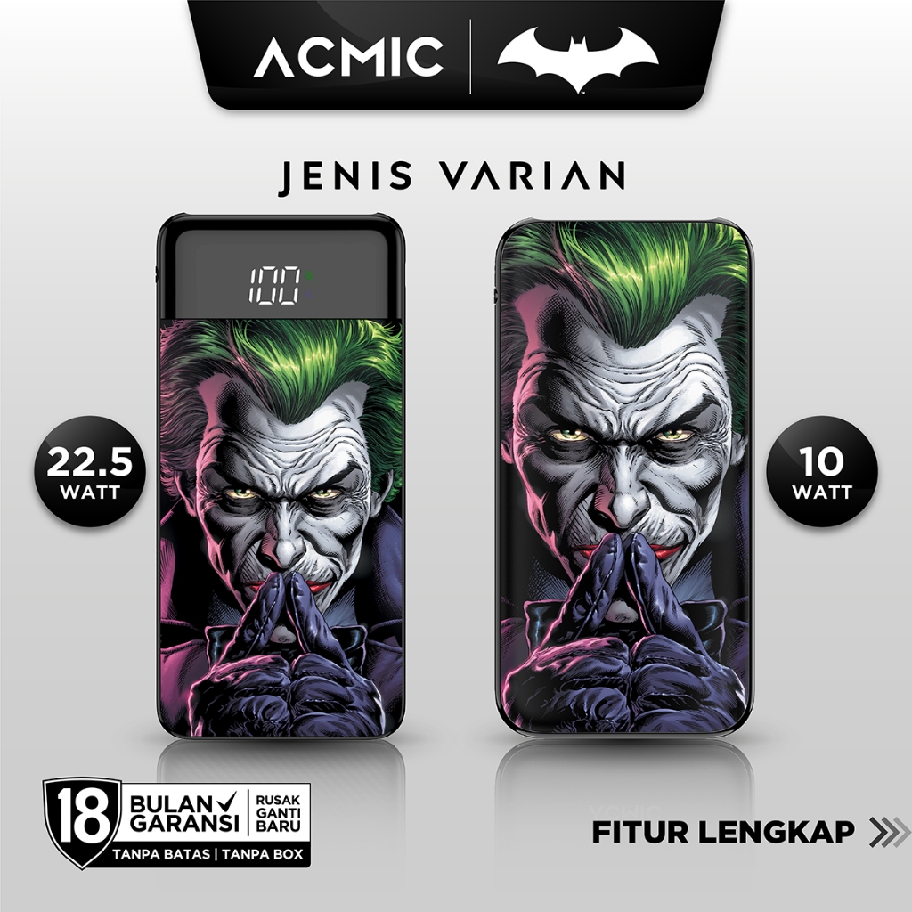 Jual ACMIC PowerSlim 10000mAh Slim PowerBank 2A Fast Charge | Shopee Indonesia