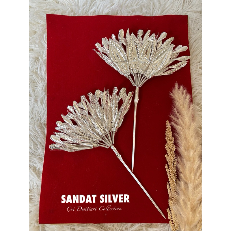 Jual Bunga Cucuk Sandat Silver Kembang Goyang Bali | Shopee Indonesia