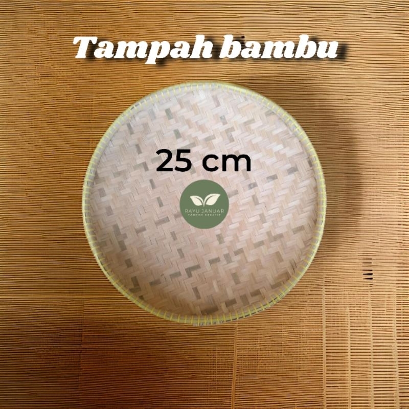 Jual tampah/nampan bambu 25 cm | Shopee Indonesia