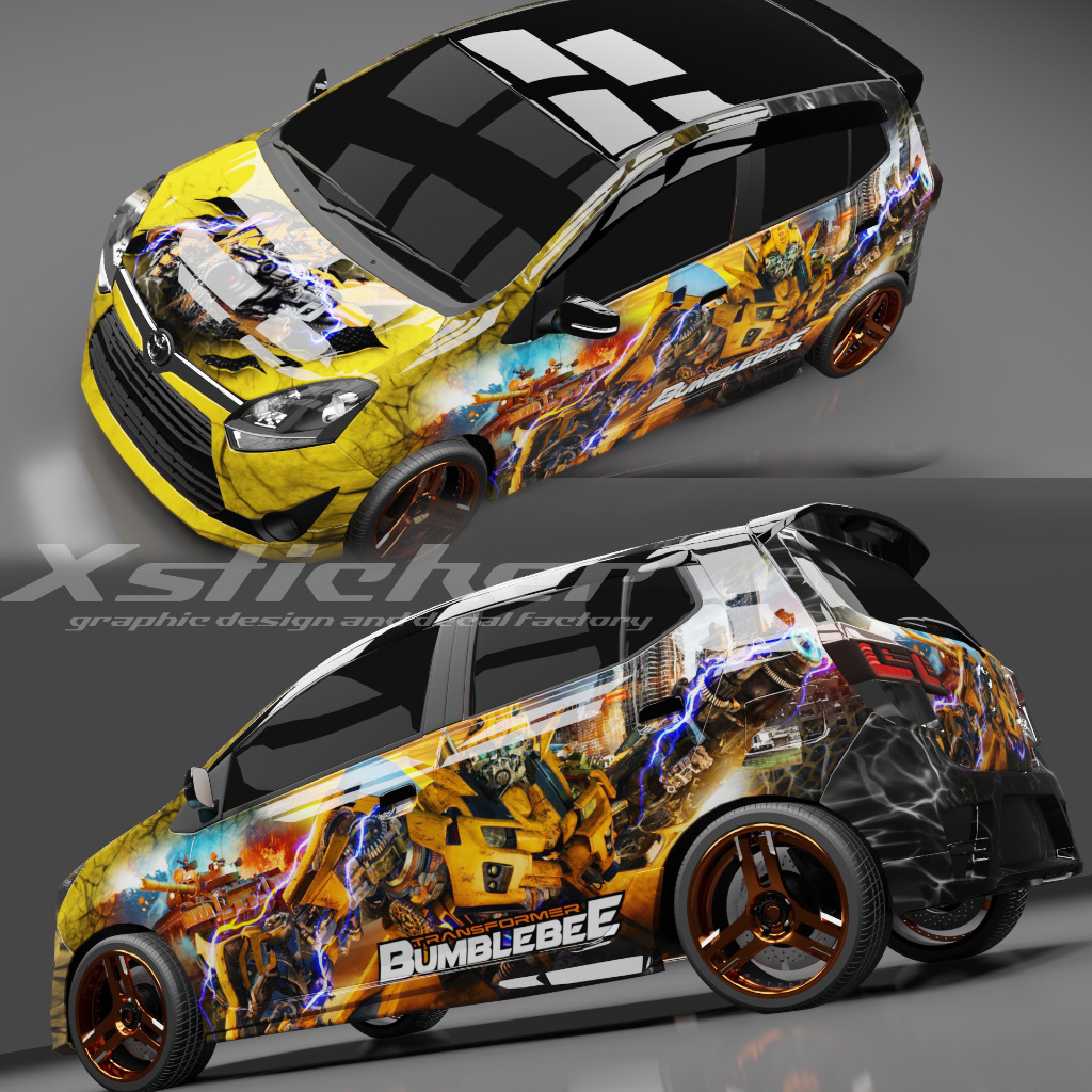 Jual decal sticker agya full body tanpa atap | Shopee Indonesia