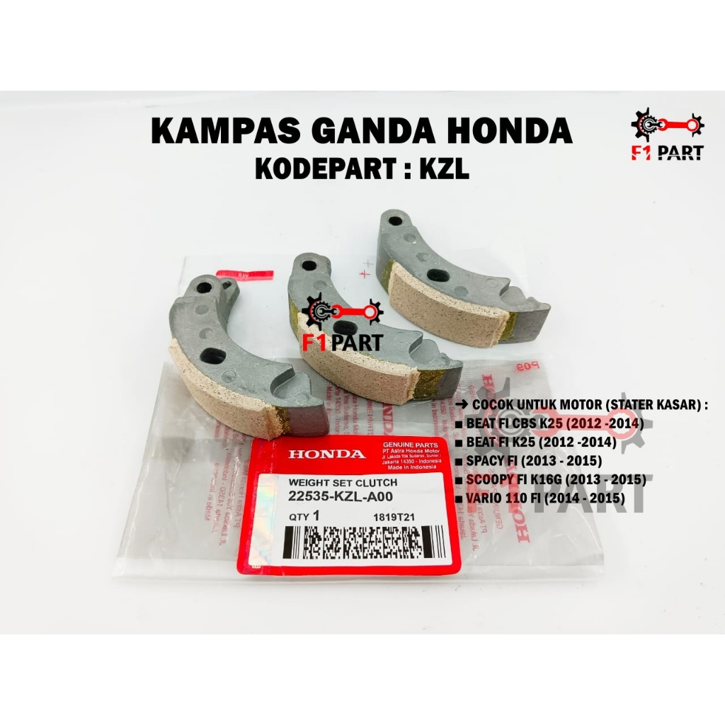 Jual Kampas Ganda Only KZL Honda Beat Fi, Scoopy Fi, Vario 110 Fi ...