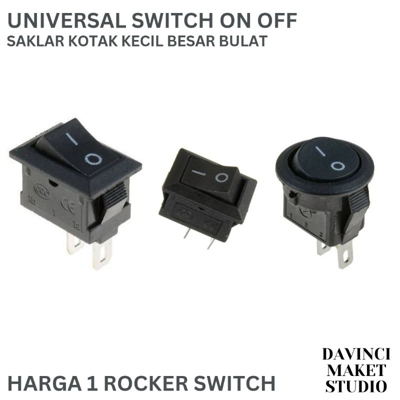 Jual Saklar On Off Kecil Kotak Bulat Untuk Lampu Maket Miniatur Diorama ...