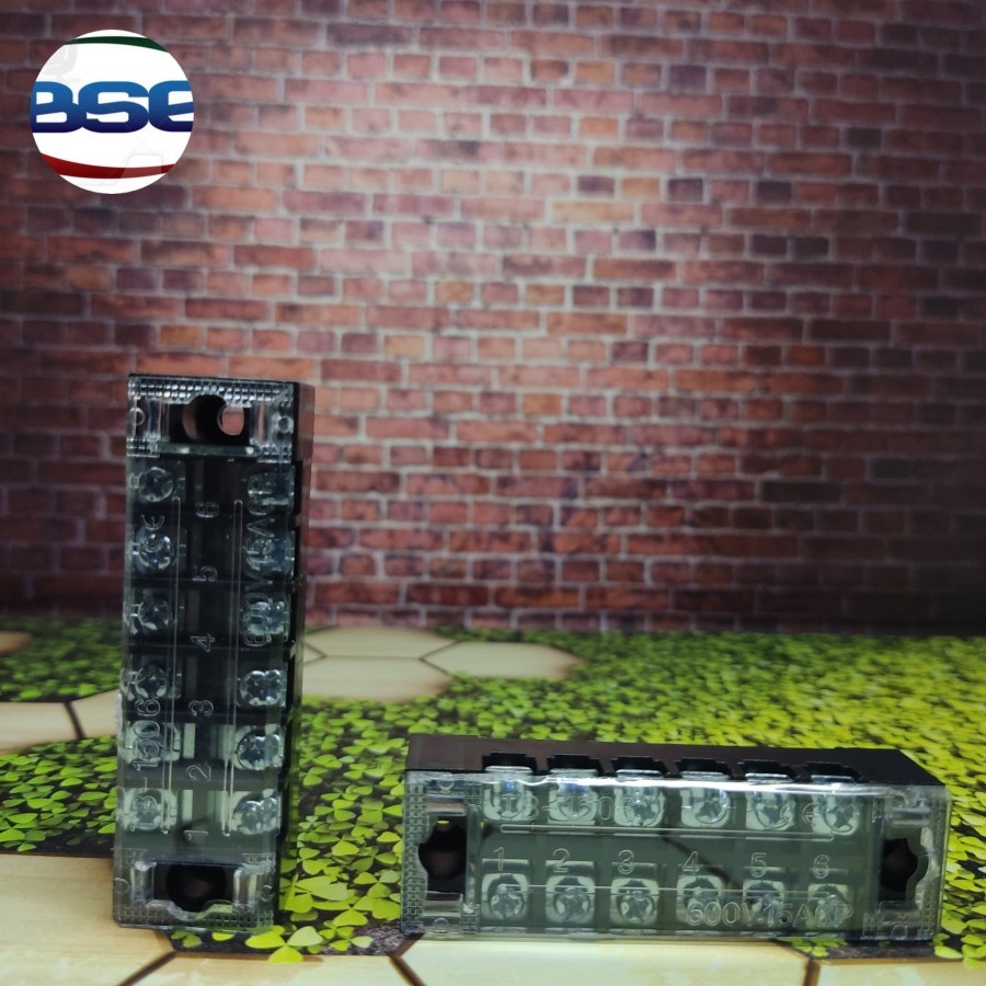 Jual Terminal Block Blok 6P 6POLE 15A TB1506 / TB-1506 VORGE Panel | Shopee Indonesia