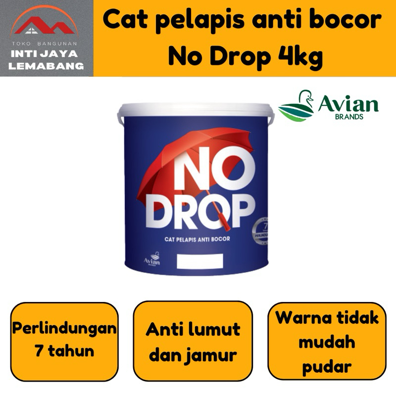 Jual NO DROP CAT PELAPIS ANTI BOCOR 4KG | Shopee Indonesia