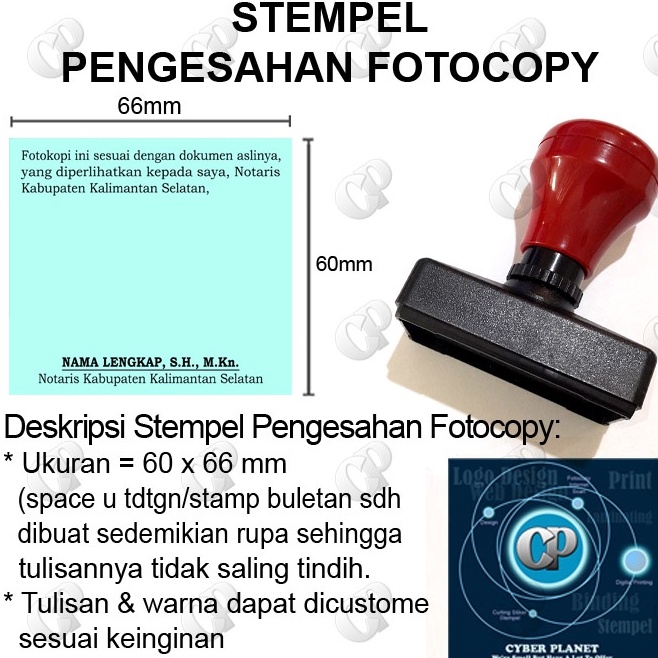 Jual Stempel Notaris Pengesahan Fotocopy | Shopee Indonesia