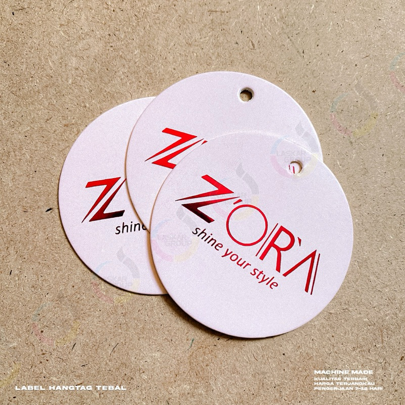 Jual Hangtag brand name tag hangtag label nama / card nama name tag ...