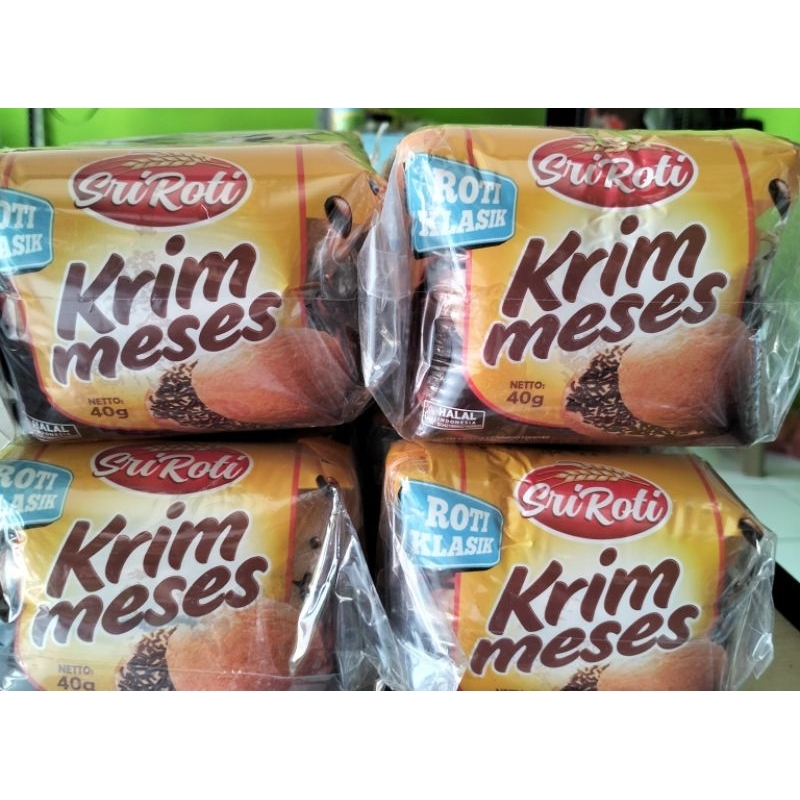 Jual Roti Klasik Krim Meses 1 pack isi 5 pcs(Packing kardus) | Shopee ...