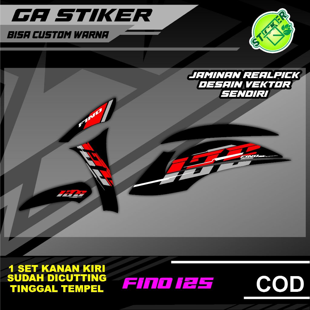 Jual STRIPPING SIMPEL YAMAHA FINO 125 VIETNAM 4 VIRAL SUDAH DI CUTTING ...