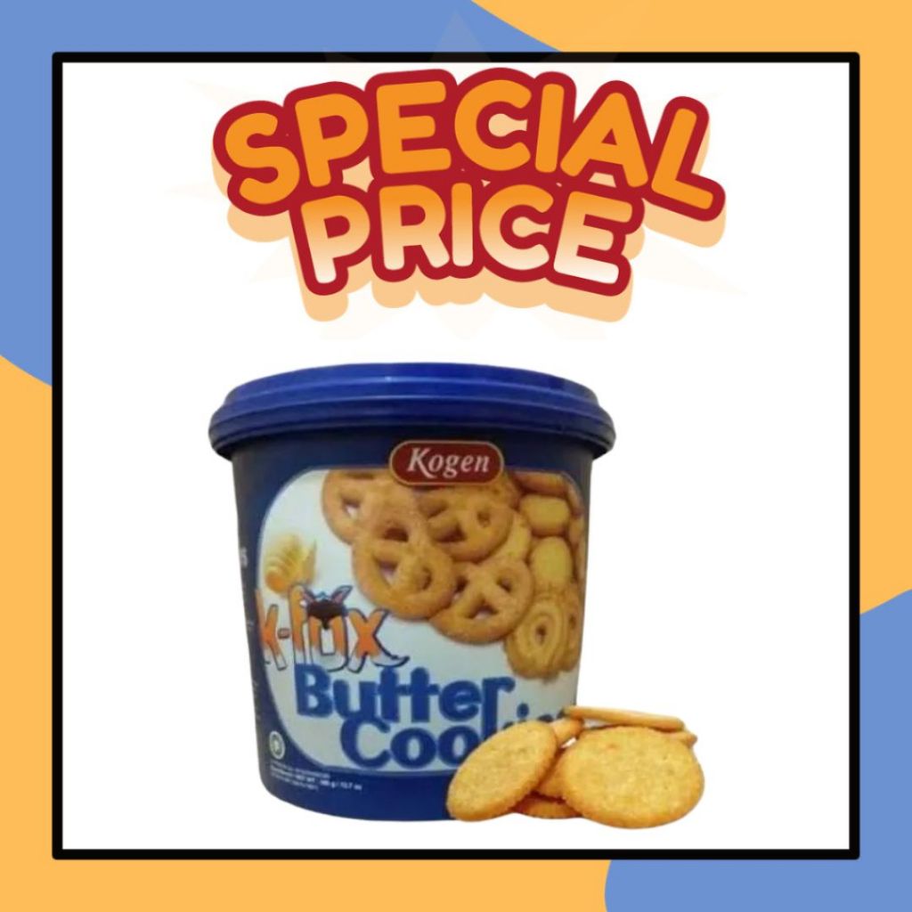 Jual Kogen K Fox Butter Cookies 300gr Kemasan Toples Kukis Rasa Mentega ...