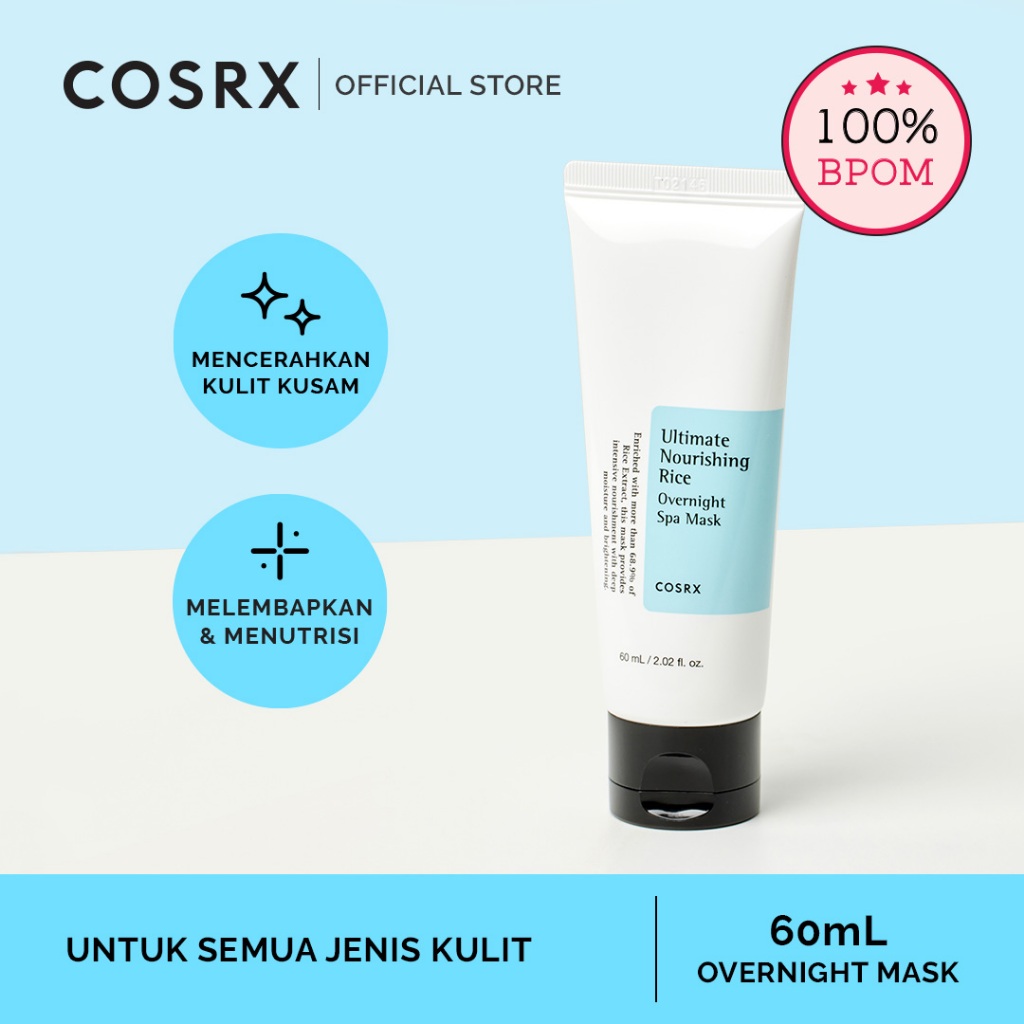 Jual COSRX Ultimate Nourishing Rice Overnight Spa Mask, Size - 60 ml ...