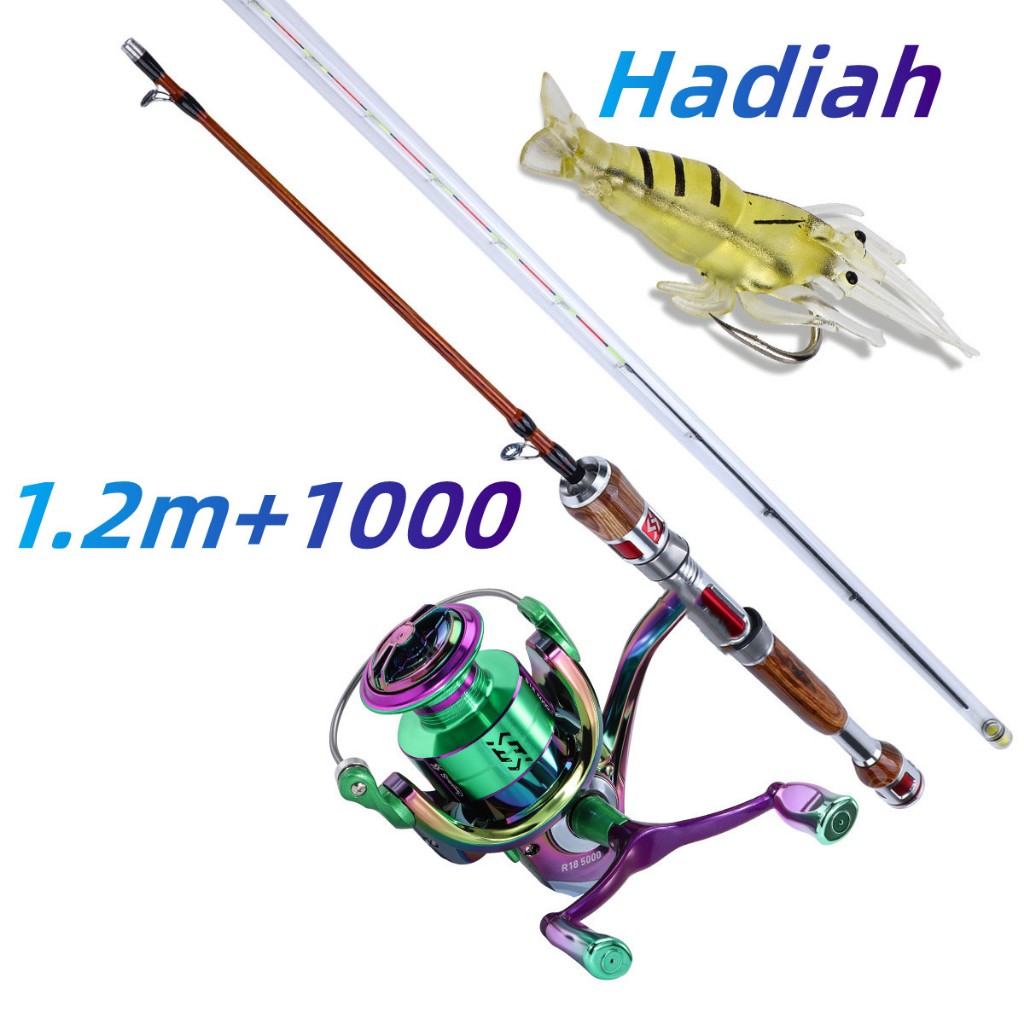 Jual Sougayilang joran pancing udang 1.2m 2 bagian gagang pancing kayu ...