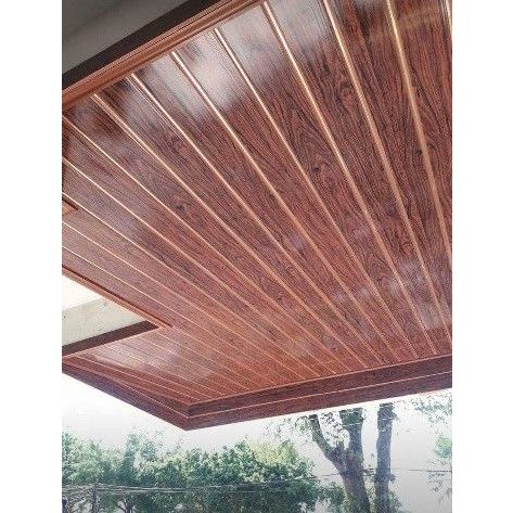 Jual Plafon pvc motif kayu murah free survei | Shopee Indonesia