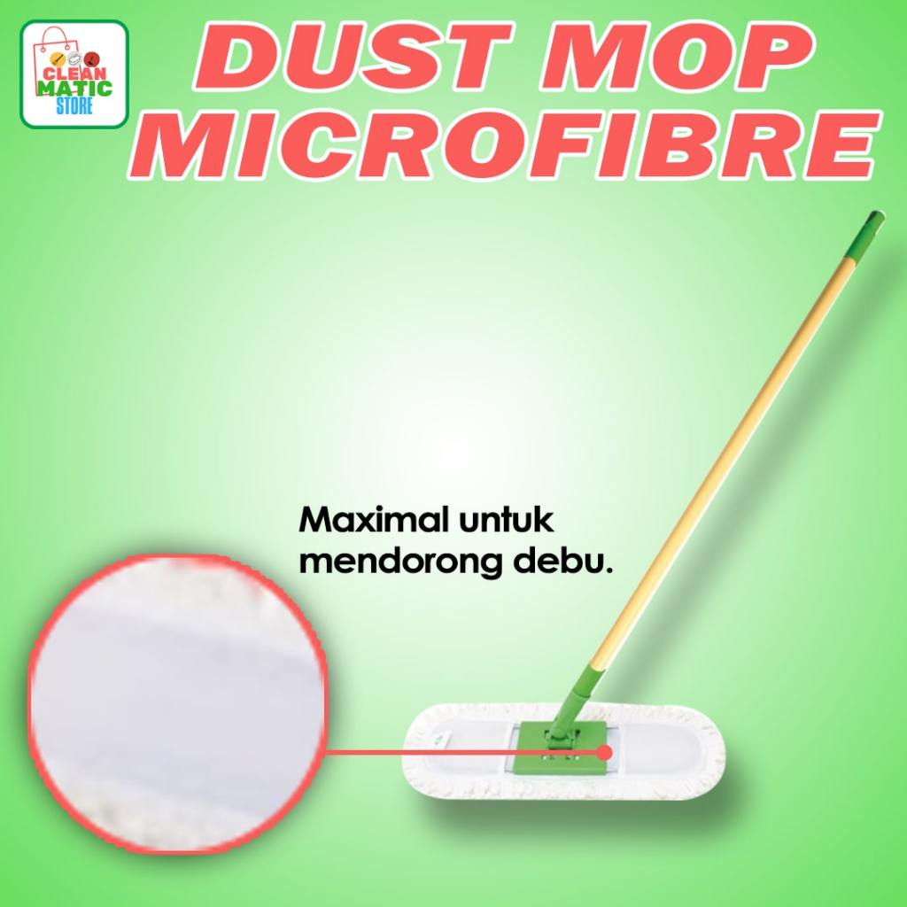 Jual Clean Matic - Dust Mop Microfibre 40cm ( PENDORONG DEBU UNTUK ...