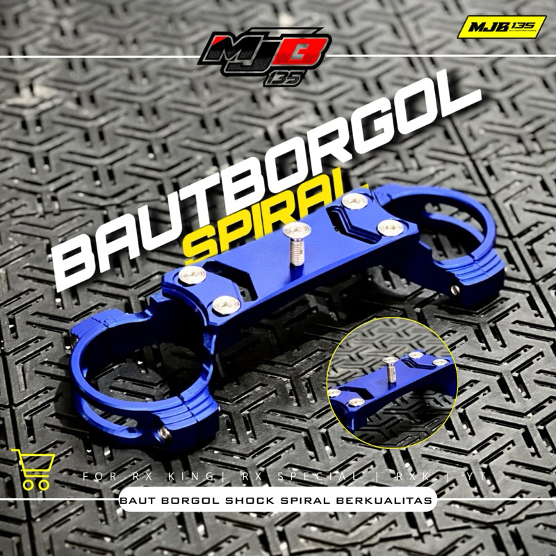 Jual BAUT BORGOL SHOCK DEPAN RX KING RXS MODEL SPIRAL BERKUALITAS 1SET ...