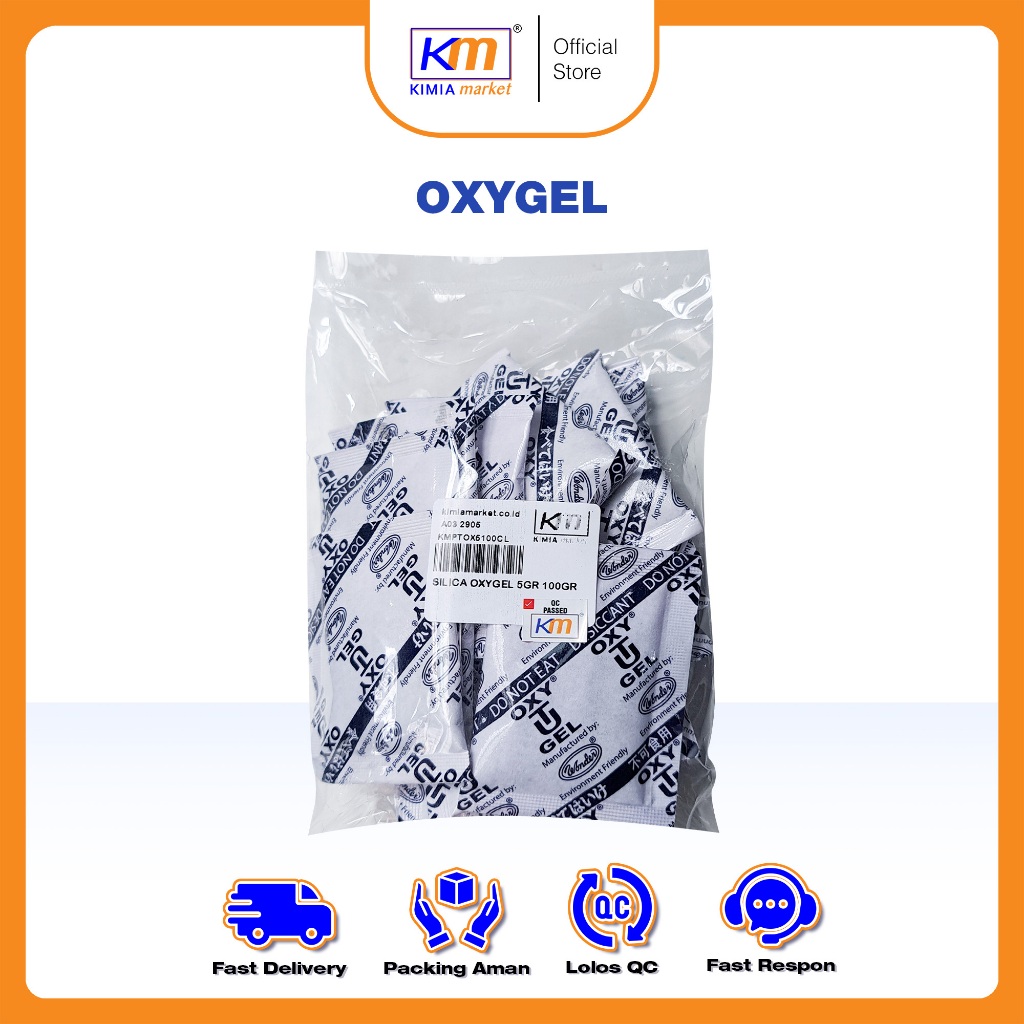 Jual Silica Gel Oxy 5gr ukuran 100gr Anti lembap / Silika Gel Untuk ...