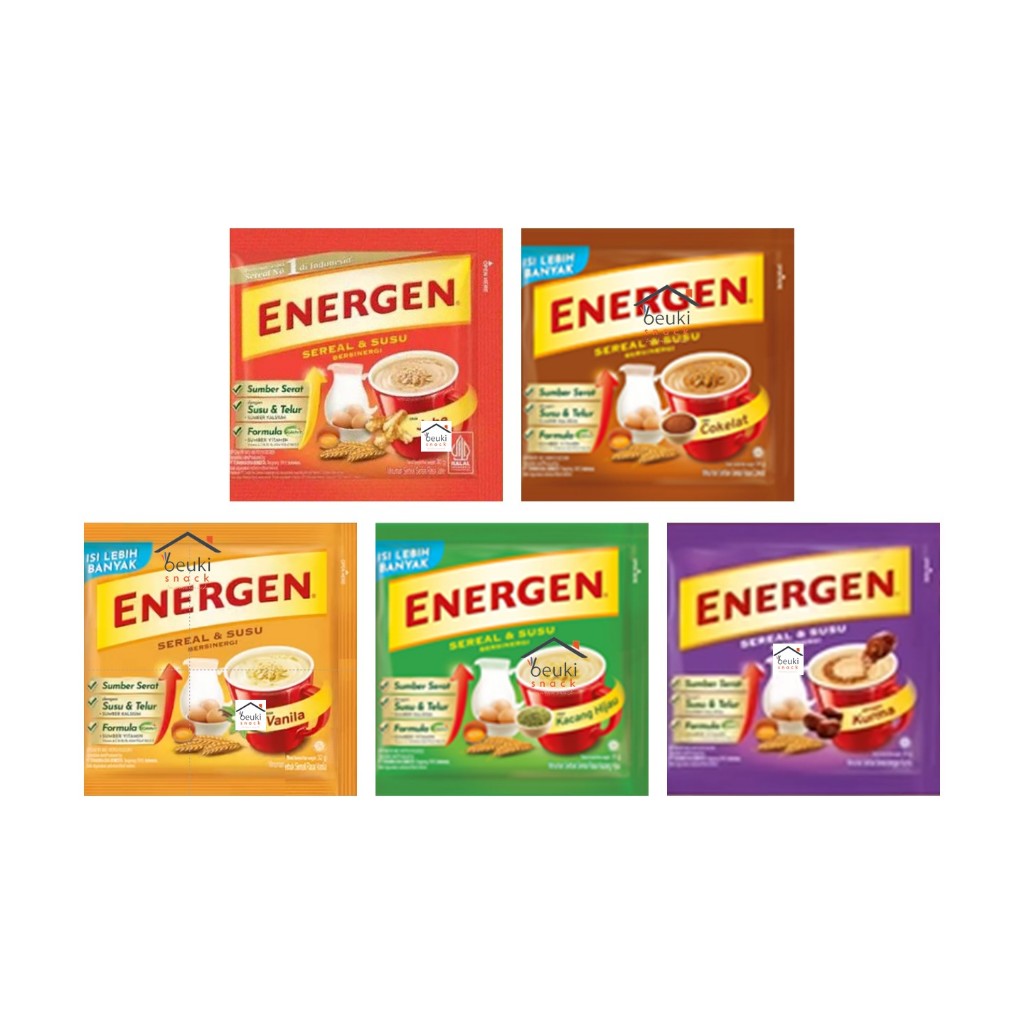 Jual 5PCS Energen Minum Makanan Bergizi untuk Sarapan Berbagai Varian ...