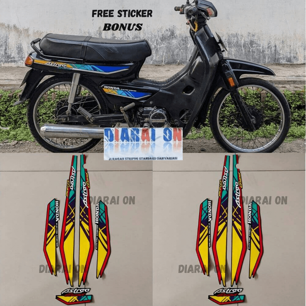 Jual Striping Stiker Honda Astrea Grand Bulus 1993 1994 - Bulus Lama ...