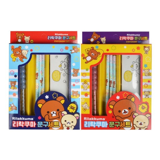 Jual BESTIN Paket Lengkap Alat Tulis Karakter Rilakkuma Original Korea ...