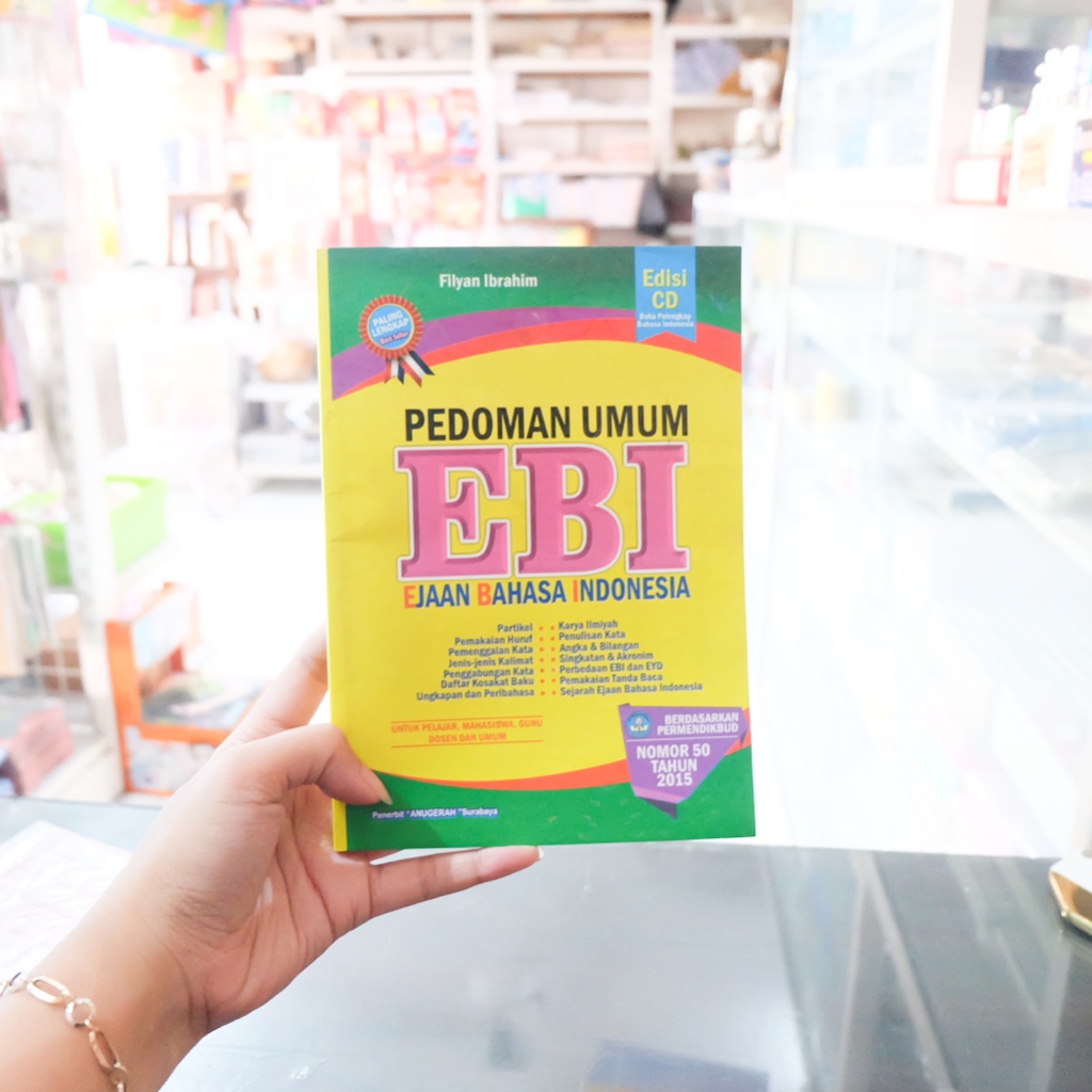 Jual Buku Pedoman Umum EDI Ejaan Bahasa Indonesia Edisi CD Berdasarkan ...