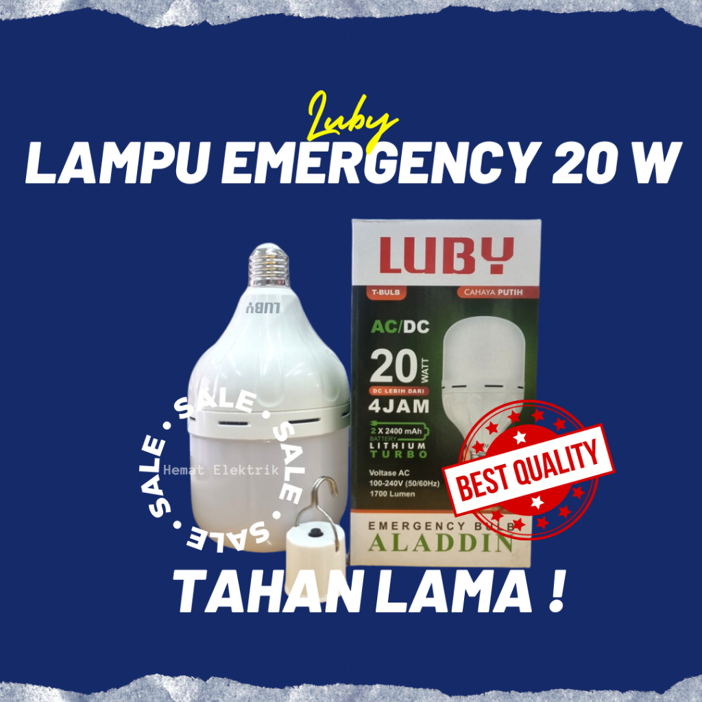 Jual Lampu Emergency LED Emergenci Emergensi Darurat Tahan Lama Luby ...