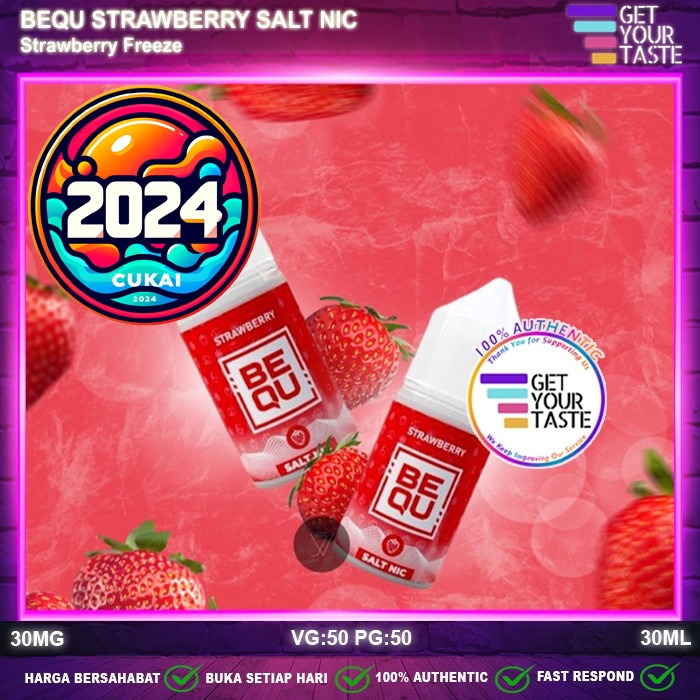 Jual Liquid Bequ Strawberry Salt Nic 30ML Beku Saltnic by Poda | Shopee ...