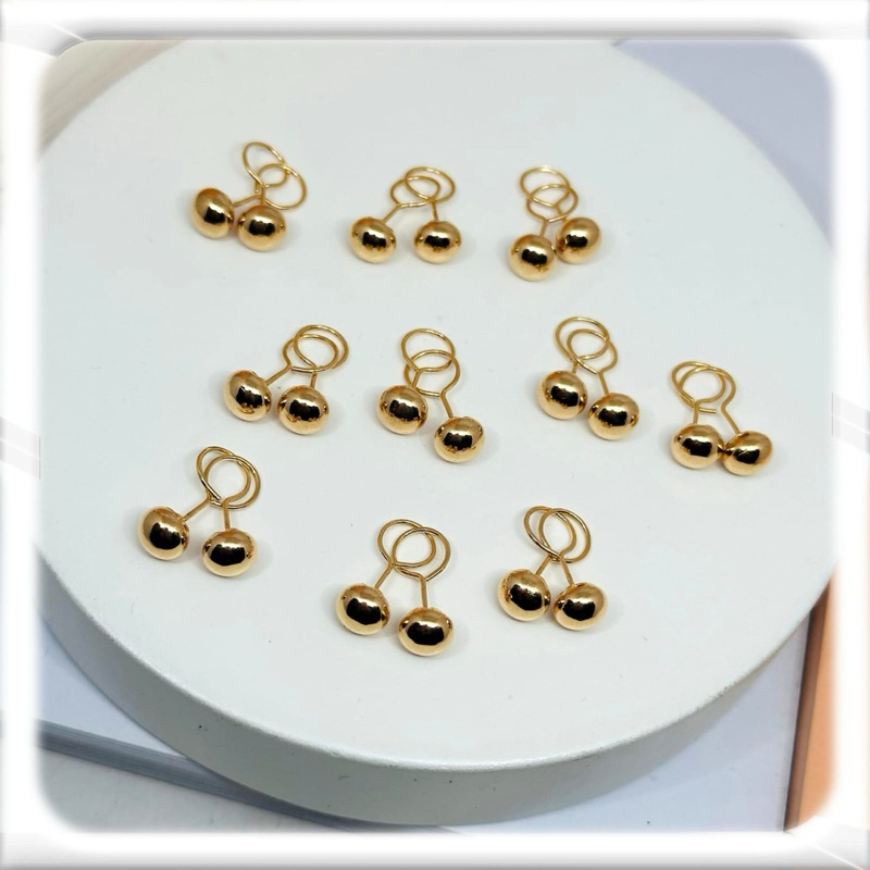 Jual Anting Toge Bayi Emas 6K | Berat +- 0,6 gram (sepasang) | Shopee ...