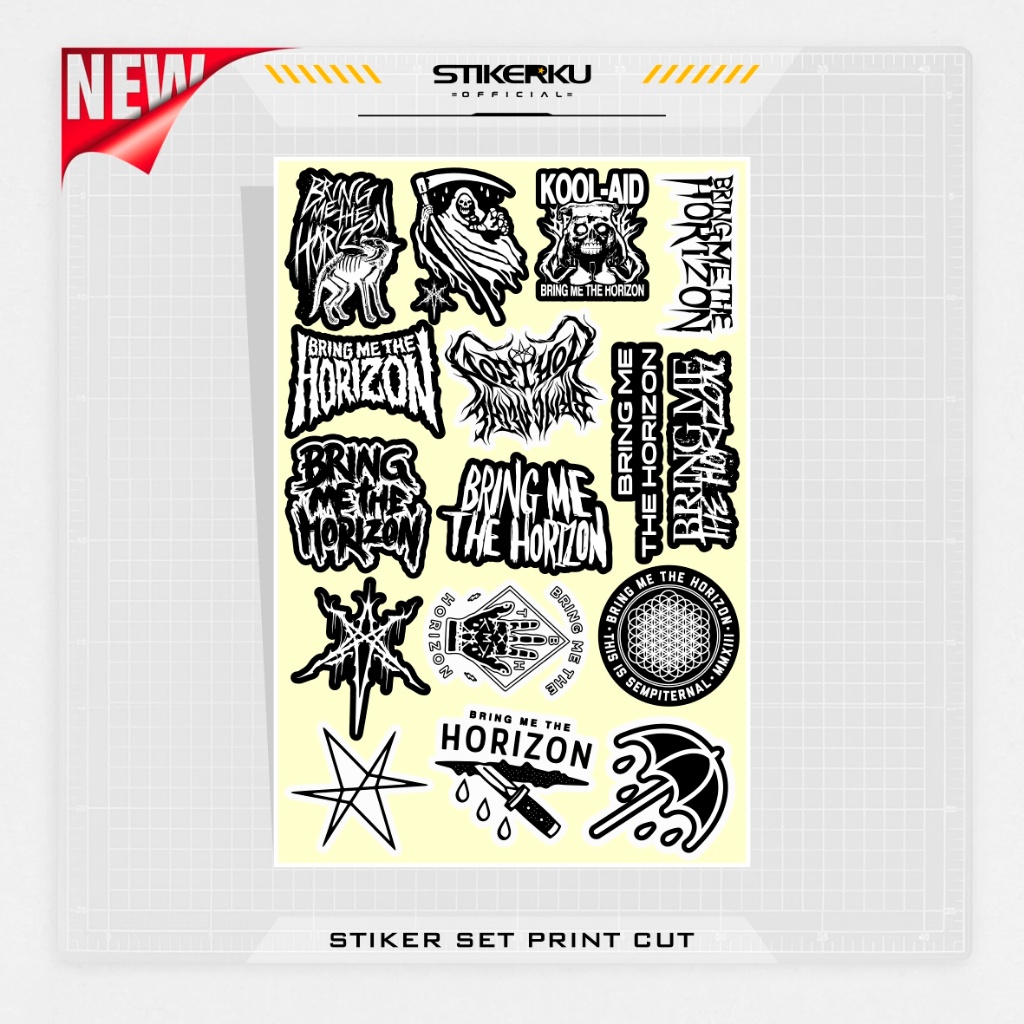 Jual STICKER PACK VINYL / MOTIF BMTH / STIKER / MUSIK / ROCK ...
