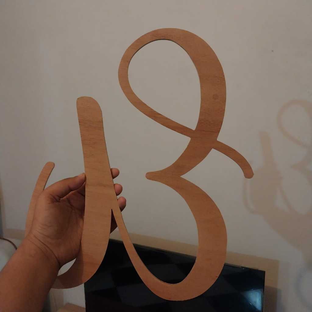 Jual [paww.craft] Inisial Huruf kayu / Dekorasi Lamaran Backdrop ...