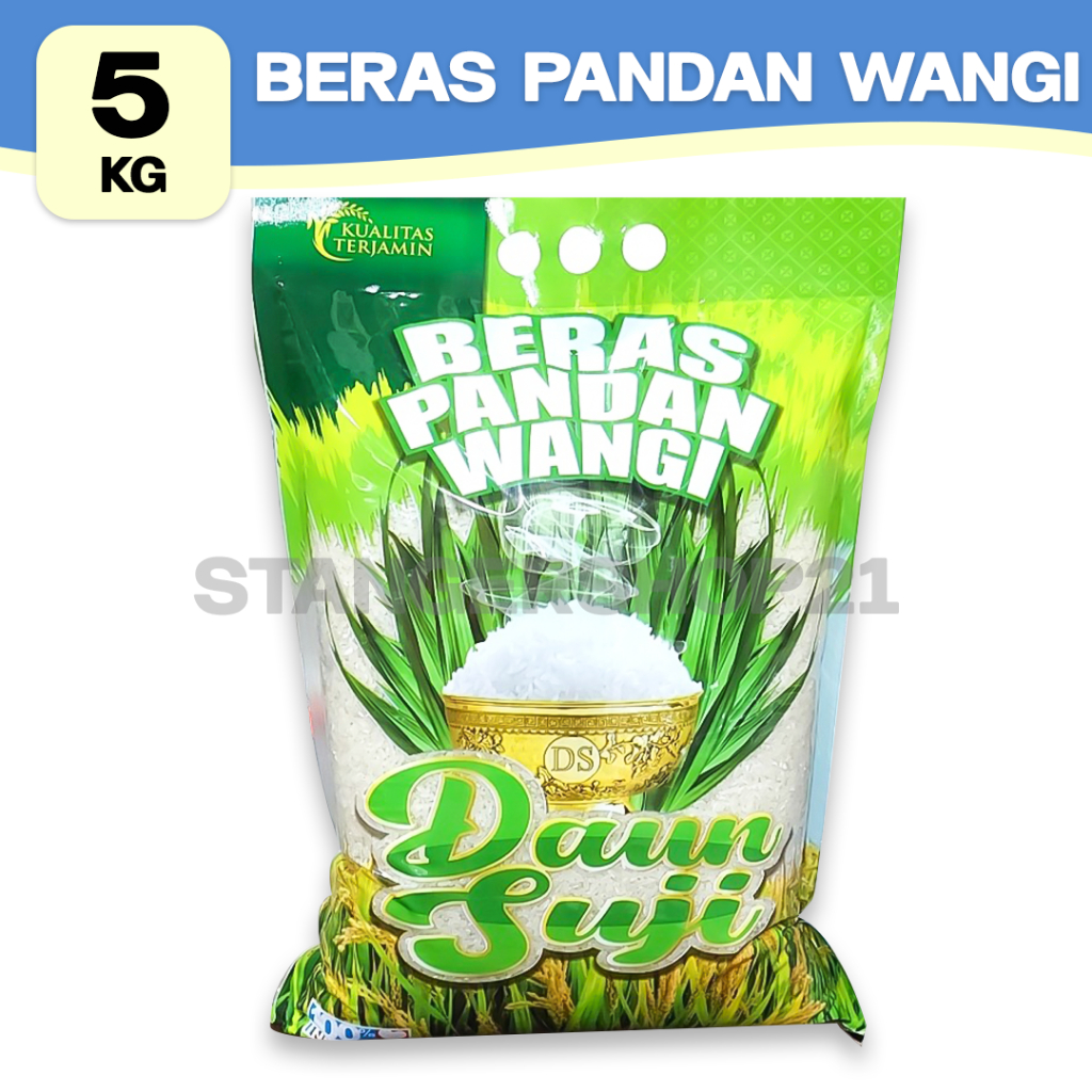 Jual Beras Pandan Wangi Daun Suji 5L Mutu Terjamin | Shopee Indonesia