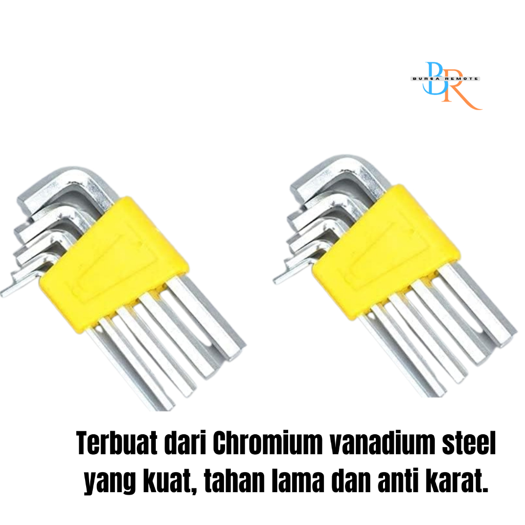 Jual KUNCI L HEX SOCKET KEY ALLEN SET 5 PC | Shopee Indonesia