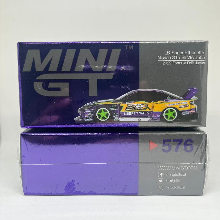 Jual MINI GT 576 LB SUPER SILHOUETTE NISSAN S15 SILVIA #555 2022 ...